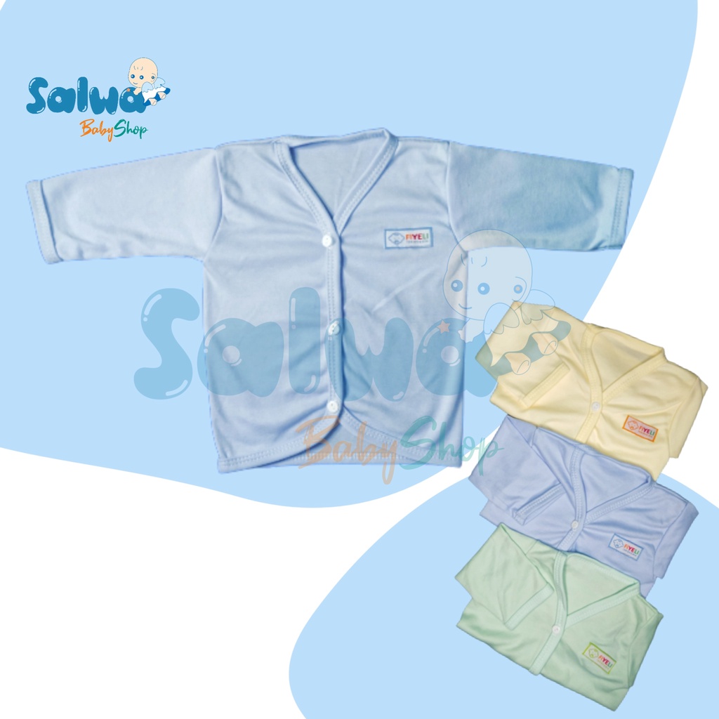 Jual Baju Bayi Baru Lahir atau Newborn Lengan Panjang SNI warna polos ...
