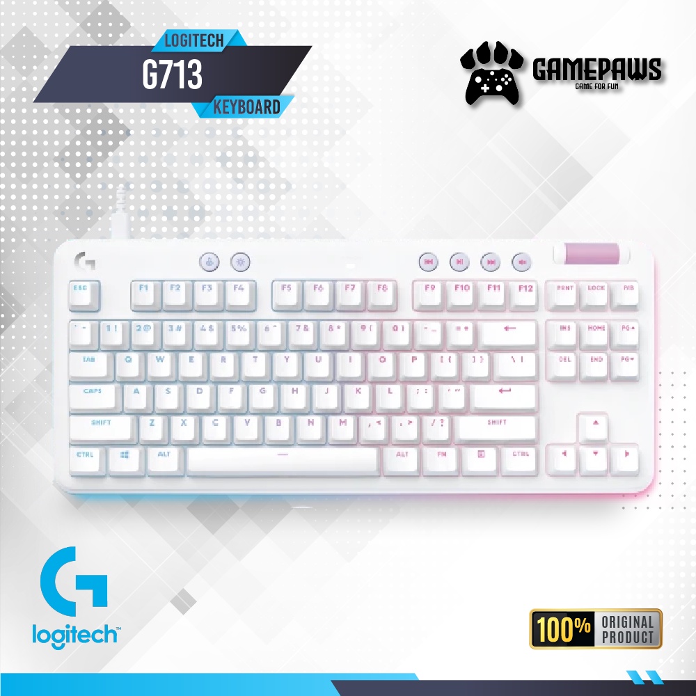Jual Logitech G713 Aurora Gaming Keyboard Mechanical G 713 | Shopee ...