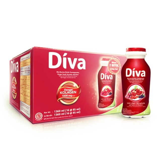 Jual DIVA LIQUID MIX BERRY isi 16 // DIVA MIX BERRY 16 botol // DIVA ...