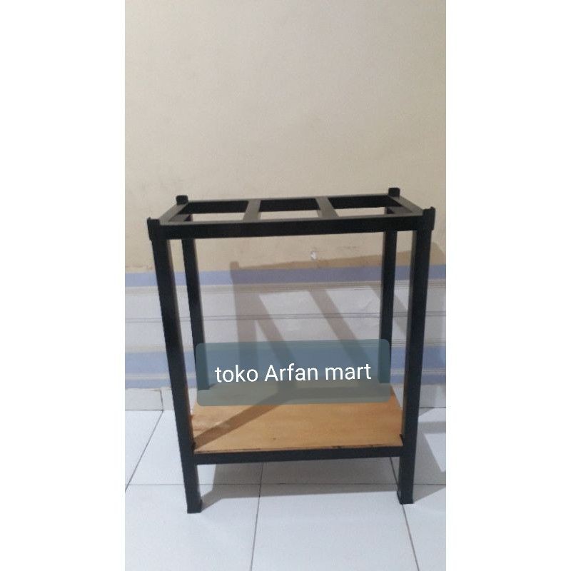 Jual Rak aquarium 2 tingkat besi hollow galvanis ukuran 60x30x100 cm ...