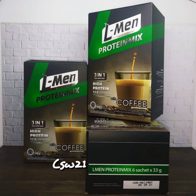 L-Men Protein Mix Coffee L-Men Proteinmix 33 g/ 6 Sachets | Shopee ...