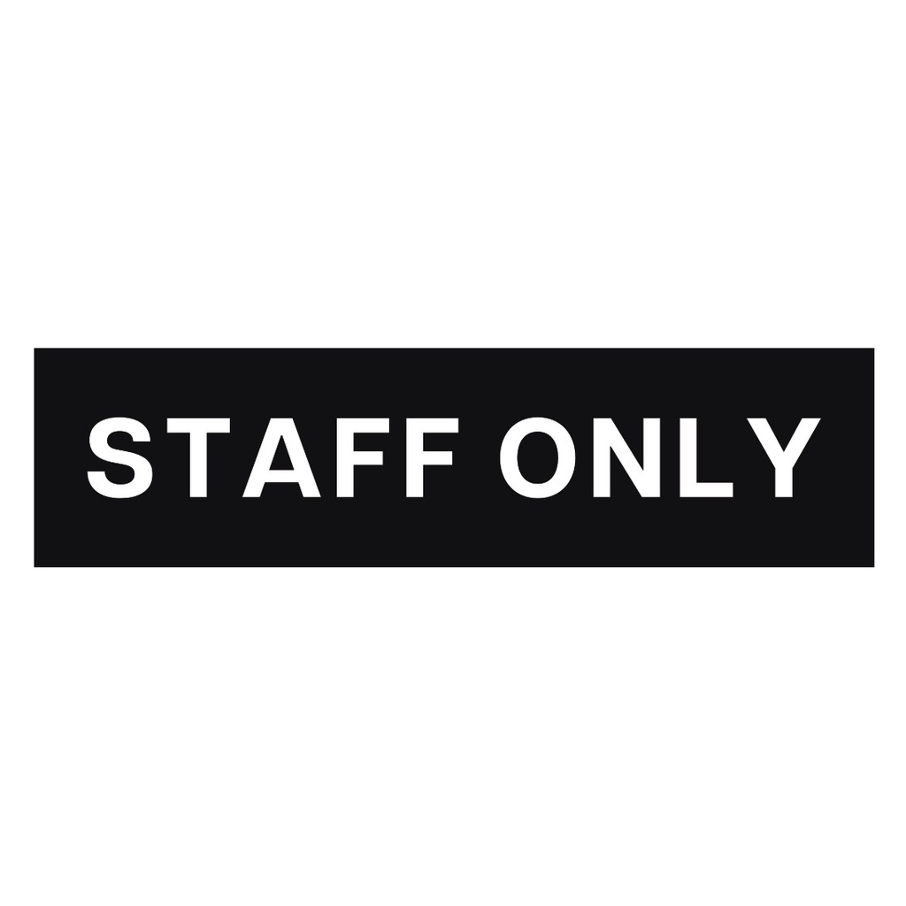 Jual Akrilik Sign Board Staff Only | Shopee Indonesia