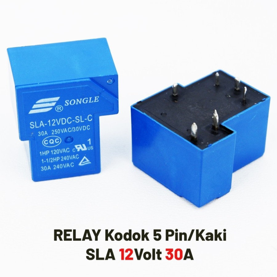 Jual Relay kodok SRD-12VDC-SL-C 12Vdc 6 Pin PCB 30A Original Songle ...