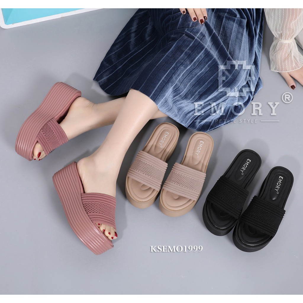 Jual Sandal wedges Emory Naryka Ksemo1999 original brand | Shopee Indonesia