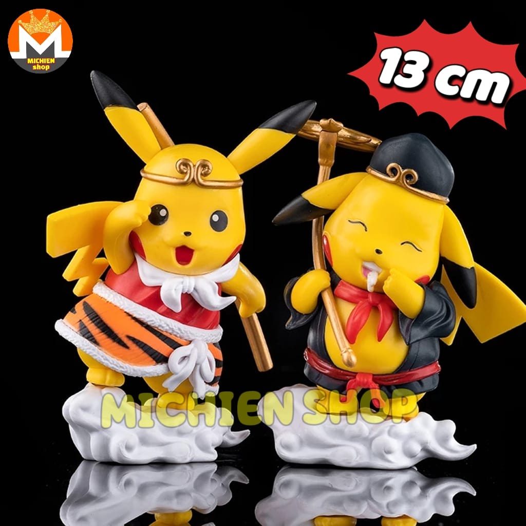 Jual Pokemon set figurin Pokemon Pikachu Cosplay The Monkey King Pigsy ...