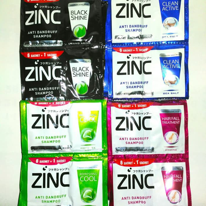 Shampoo Zinc Aneka Varian Kemasan (1 Renceng=12 Sachet) | Shopee Indonesia