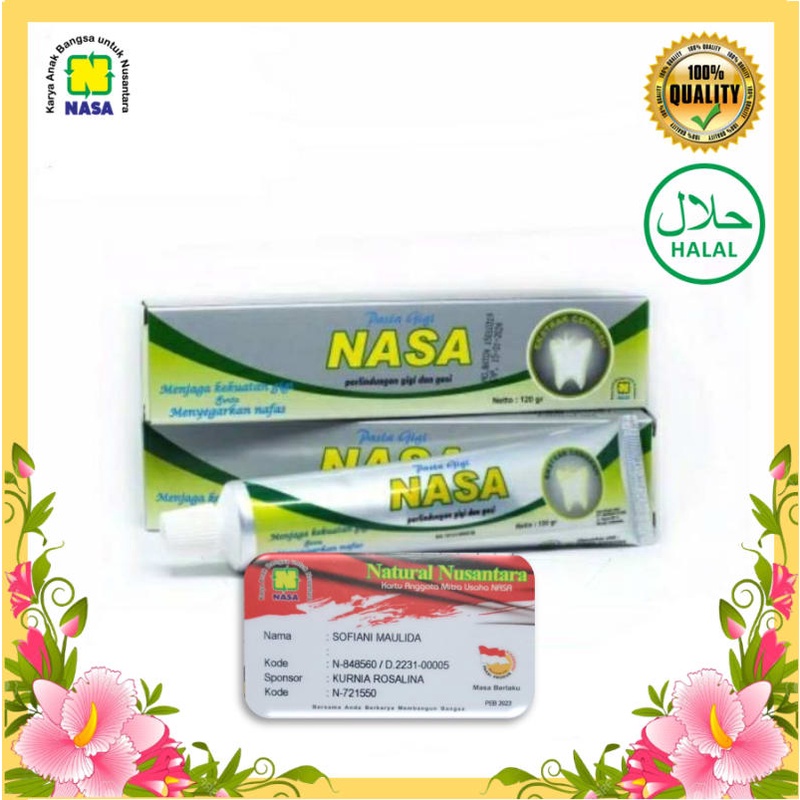 Jual Asli pasta Gigi Herbal Nasa PASTA GIGI NASA - PGN Perawatan gigi ...