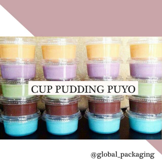 Jual Cup Pudding Puyo/ Cup Pudding Plastik ukuran 240 ml | Shopee Indonesia