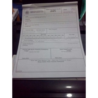 BUKU SSP SURAT SETORAN PAJAK 5 PLY | Shopee Indonesia