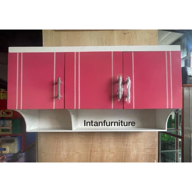 Jual kichenset, lemari gantung, rak bumbu dapur bahan kayu triplek ...