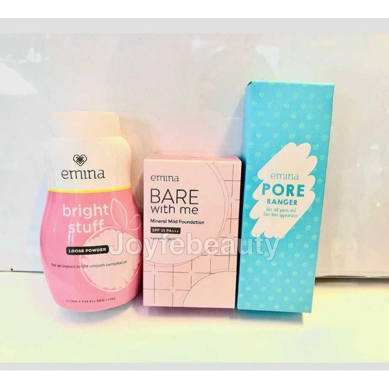 Jual EMINA PAKET MAKE UP NATURAL | Shopee Indonesia