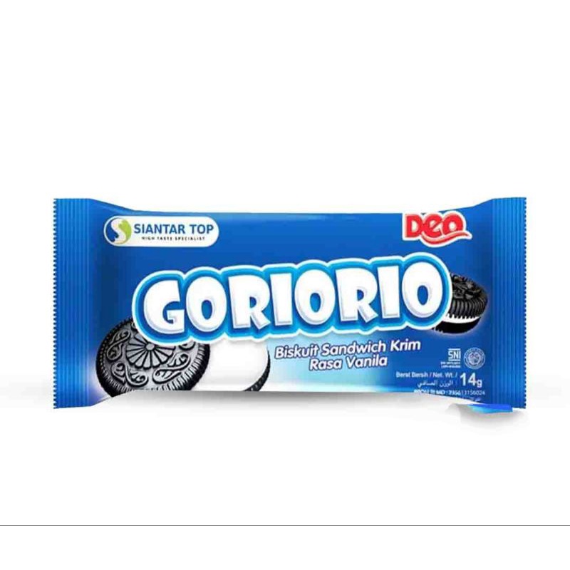 Jual Deo goriorio biskuit sandwich vanilla 12g RTG 10s | Shopee Indonesia