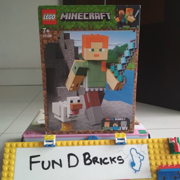 Jual LEGO Minecraft 21149 Alex With Chicken Indonesia|Shopee Indonesia