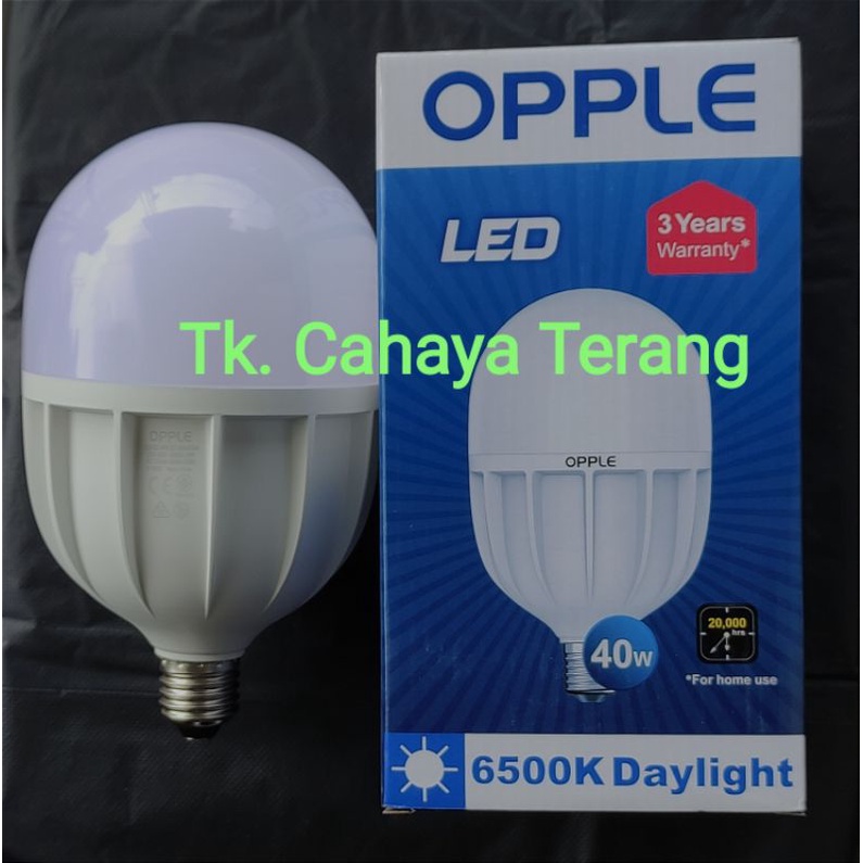 Jual Lampu Led Opple HPB 40watt 6500K 4000Lm putih | Shopee Indonesia