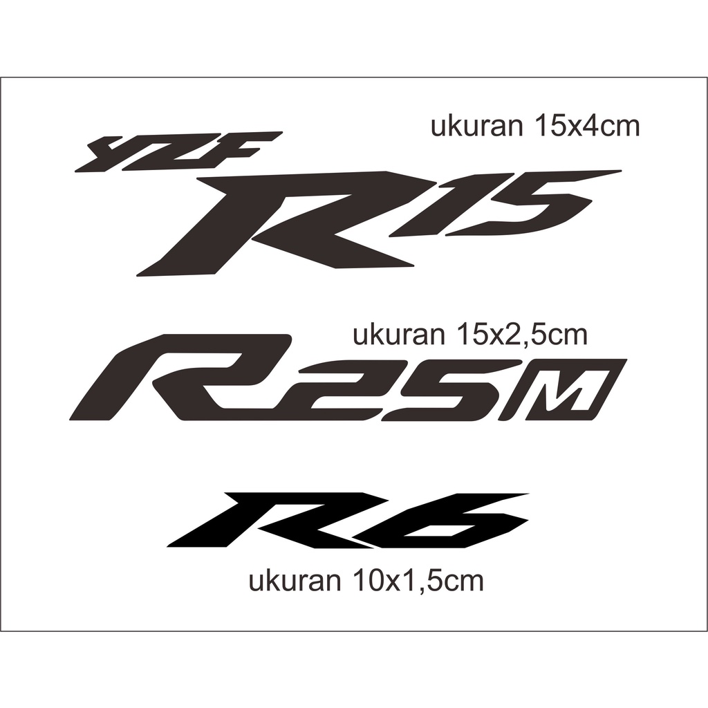 Jual Sticker cutting logo yamaha R15 R25 R6 | Shopee Indonesia