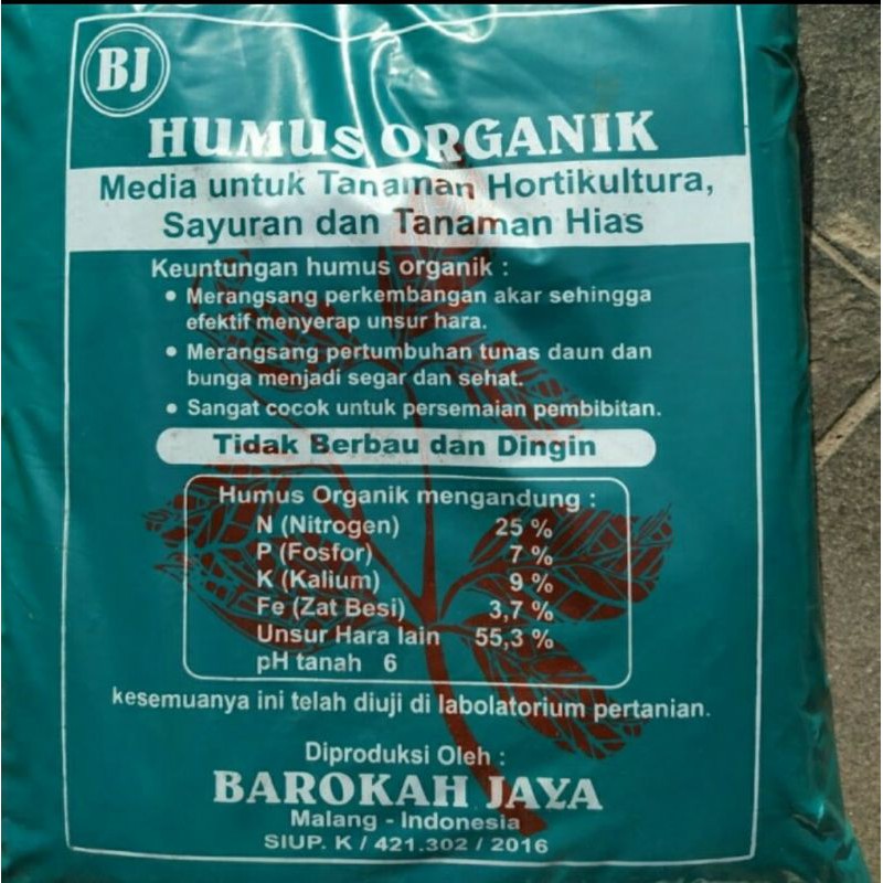 Jual media tanam pupuk humus BJ Indonesia|Shopee Indonesia