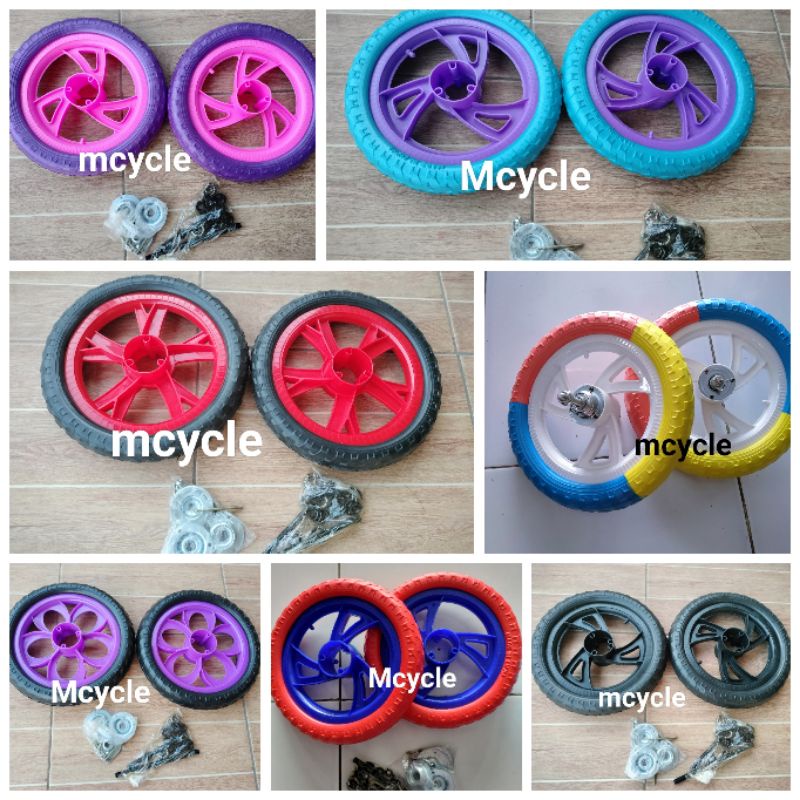 Jual BAN SEPEDA ANAK BAN RODA MATI 12 inch 2 pcs (depan belakang ...