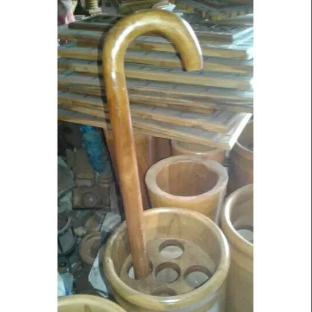 Jual Tongkat kayu Jati Lengkung | Shopee Indonesia