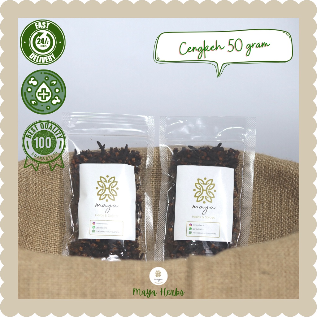Jual Cengkeh Kering / Cengkih / Cloves Best Quality 50 gram ( Syzygium ...