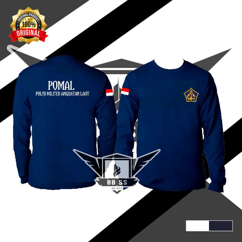 Jual T-hsrit Baju Kaos Pomal Kaos Polisi Militer Angkatan Laut | Shopee Indonesia