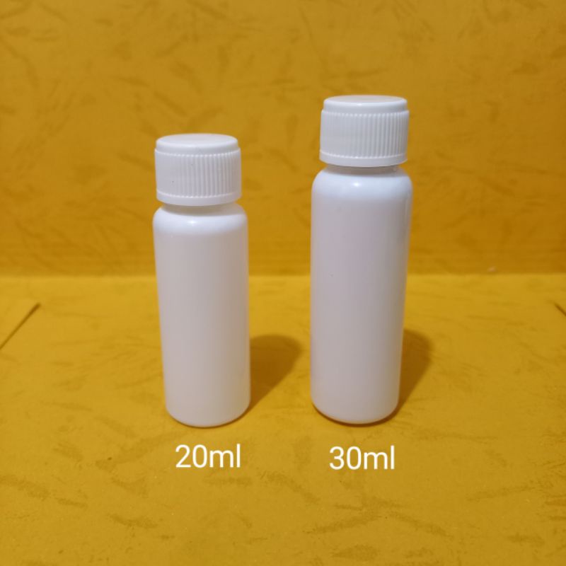 Jual Botol 20ml - 30ml Ulir putih | Shopee Indonesia