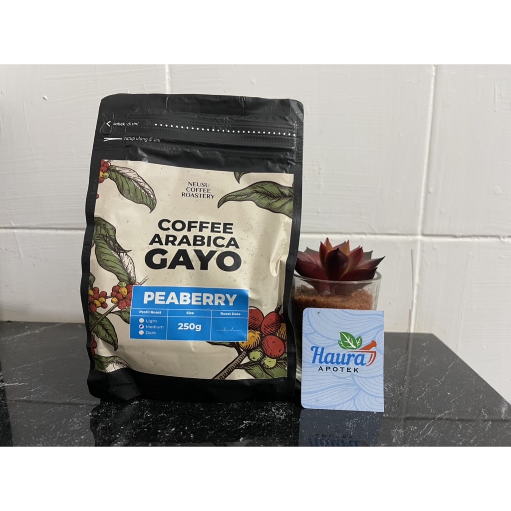 Jual kopi ARABICA GAYO PEABERRY 250 g | Shopee Indonesia