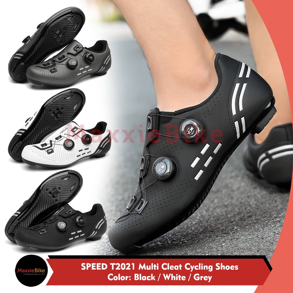 Jual SPEED Sepatu Sepeda Roadbike MTB T2021 Multi Cleat 2 BOA Men Women ...