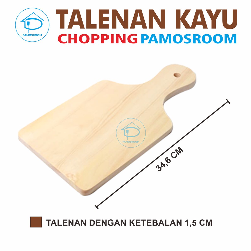 Jual Talenan Kayu Ukuran Besar Wood Chopping Board Alas Pemotong Sayur ...
