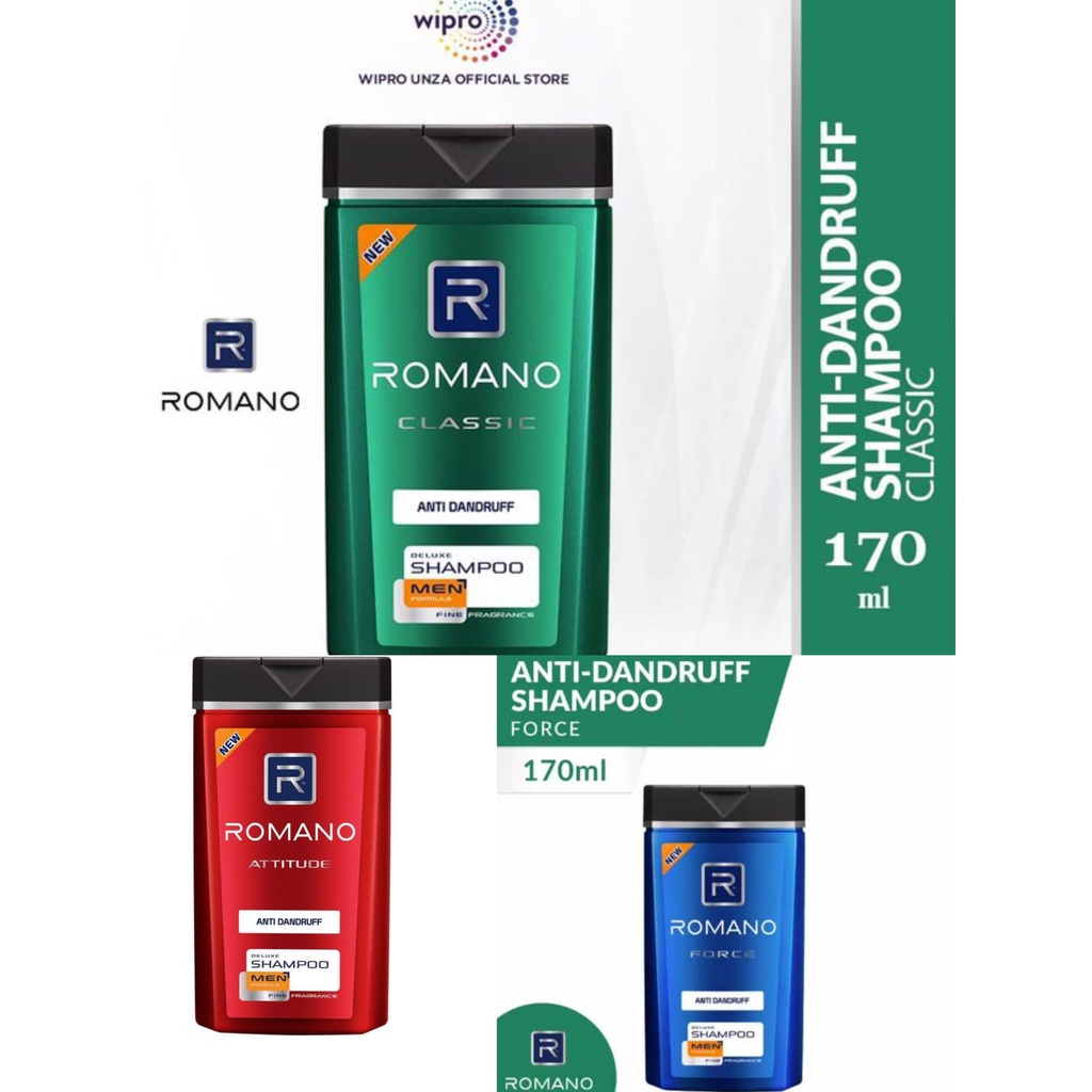Jual Shampoo Anti-Dandruff Romano 170ml Indonesia|Shopee Indonesia
