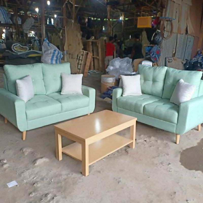 Jual Sofa bed murah 1 Set Sofa L sofa ruang tamu sofa ruang kluarga ...