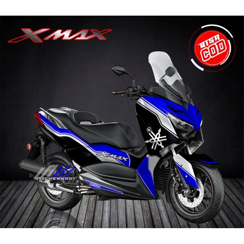 Jual STICKER DECAL YAMAHA XMAX BLUE LOGO | Shopee Indonesia