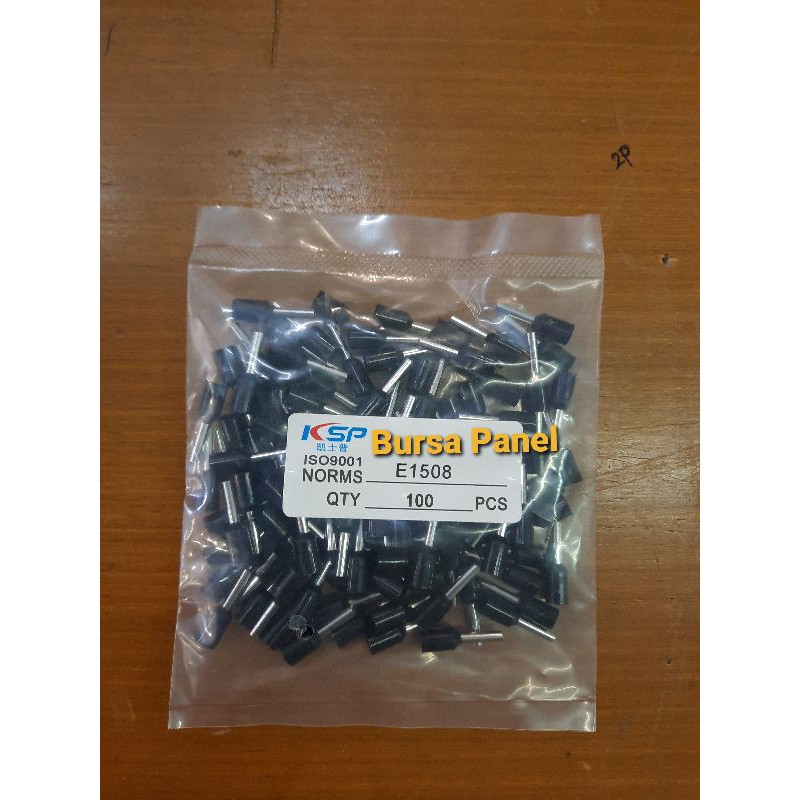 Jual skun kabel botol ferrules 1.5 mm E 1508 hitam | Shopee Indonesia