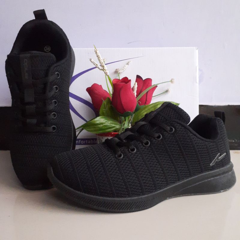 Jual sepatu ando original saga hitam hitam all black | Shopee Indonesia
