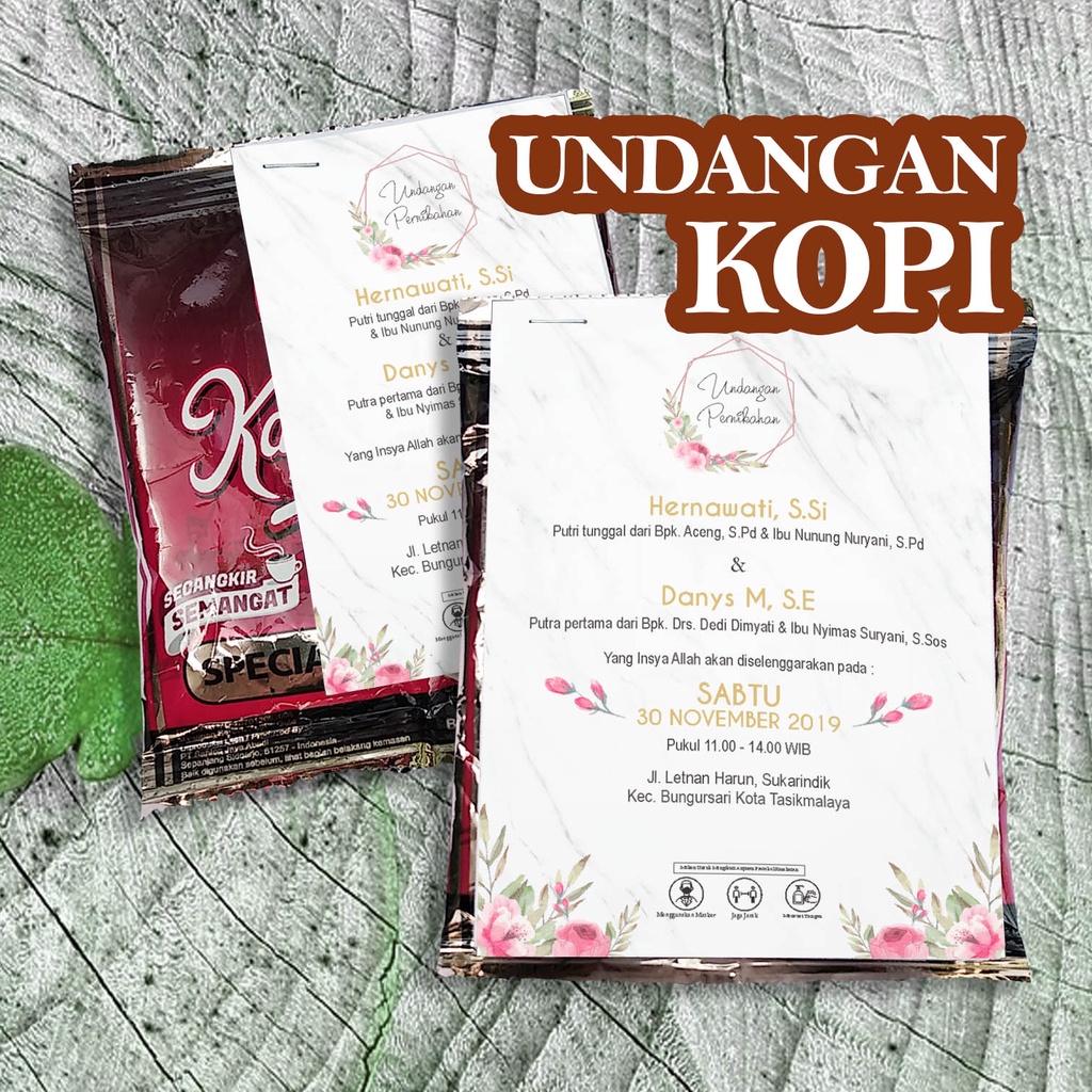 Jual Undangan Mini Pernikahan Undangan Kopi Cetak 2 S - vrogue.co