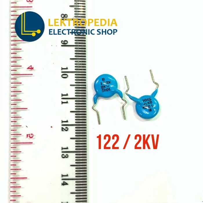 Jual Milar Volt Tinggi 122 / 2kv Kapasitor 2000v 1,2nF 1.2nF Mylar ...