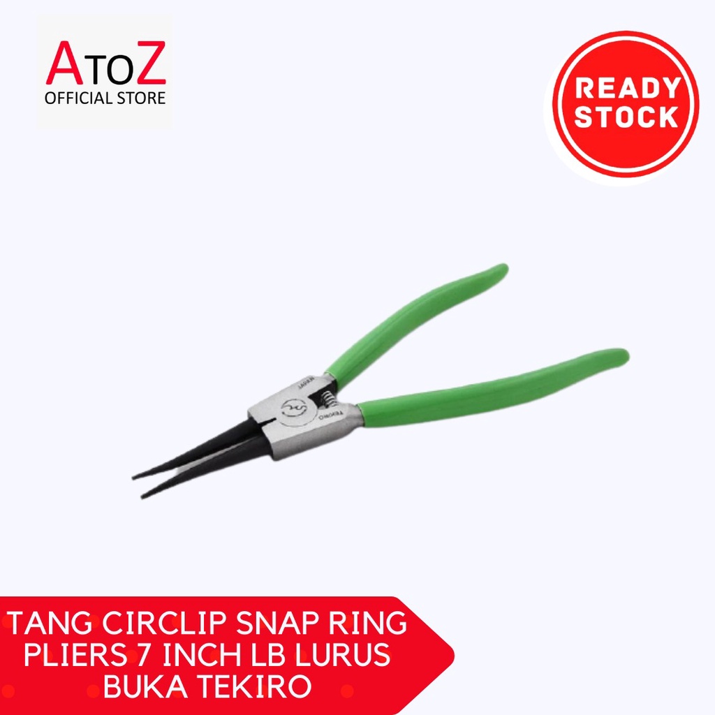 Jual TANG CIRCLIP SNAP RING PLIERS 7 INCH LB LURUS BUKA TEKIRO | Shopee ...