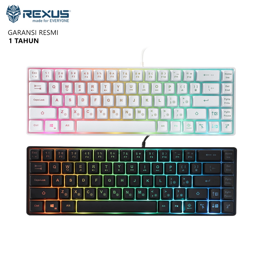 Jual Rexus Battlefire K68M Keyboard Gaming Mini | Shopee Indonesia