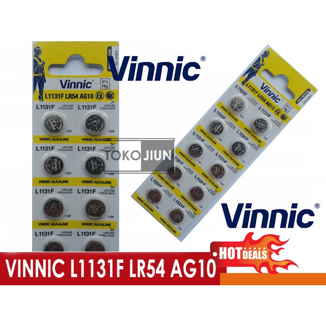 Jual Battery Batere Vinnic L1131F LR54 AG10 Battery Batere Baterai ...
