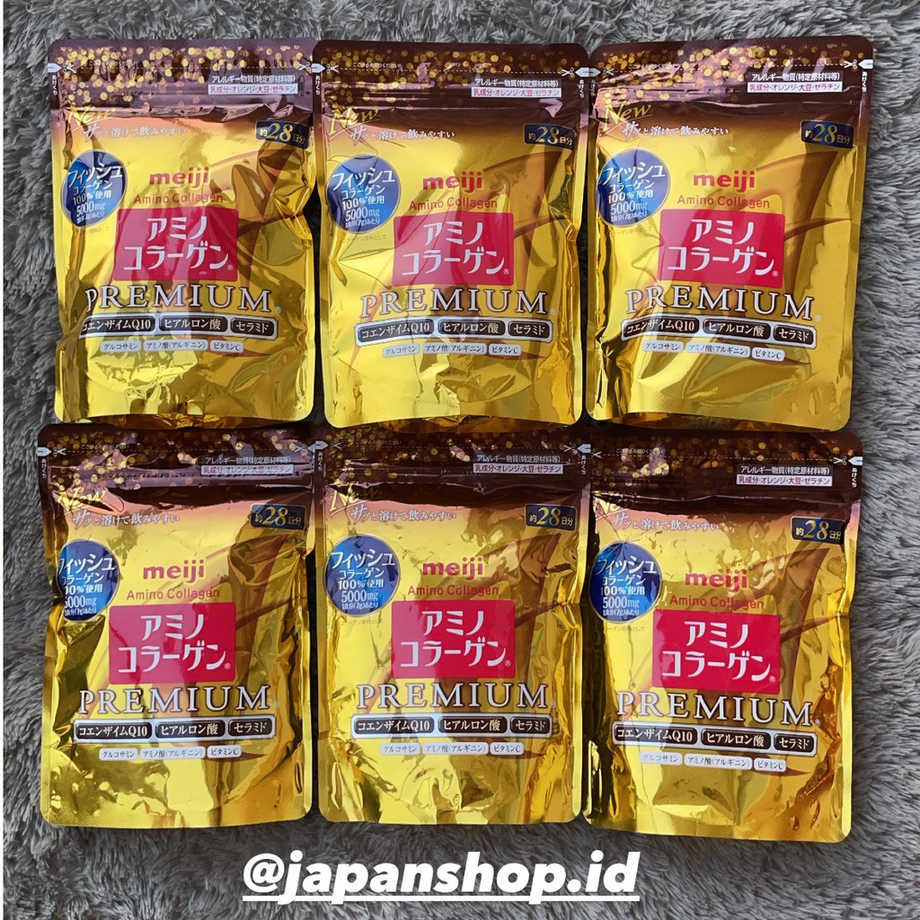 Jual Meiji Amino Premium Collagen Refill 28 days 196gr Indonesia|Shopee Indonesia