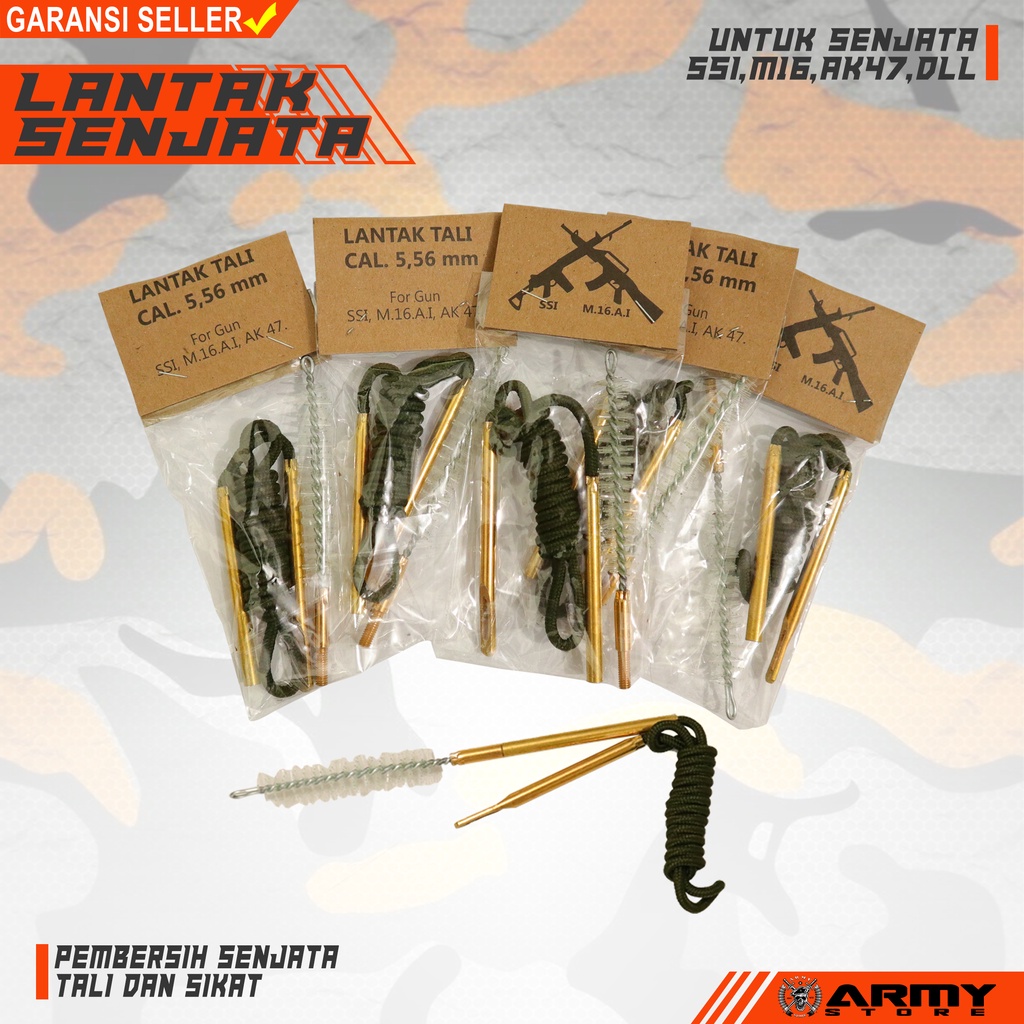 Jual LANTAK PEMBERSIH SENJATA MODEL TALI DAN SIKAT | Shopee Indonesia