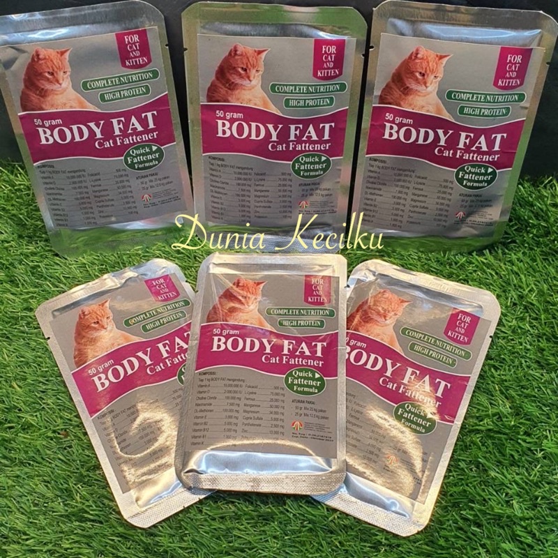 Jual Body Fat Cat Fattener Penggemuk Kucing Dewasa & Anak Kucing 50gr ...