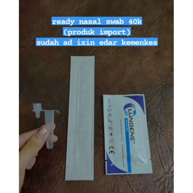 Jual Lungene Rapid Test Antigen Swab Hidung Resmi Kemenkes ORIGINAL ...