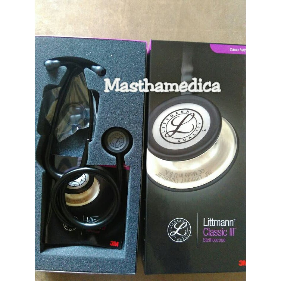 Jual Stetoskop Littmann littman litmann Classic III SE All Black Full ...