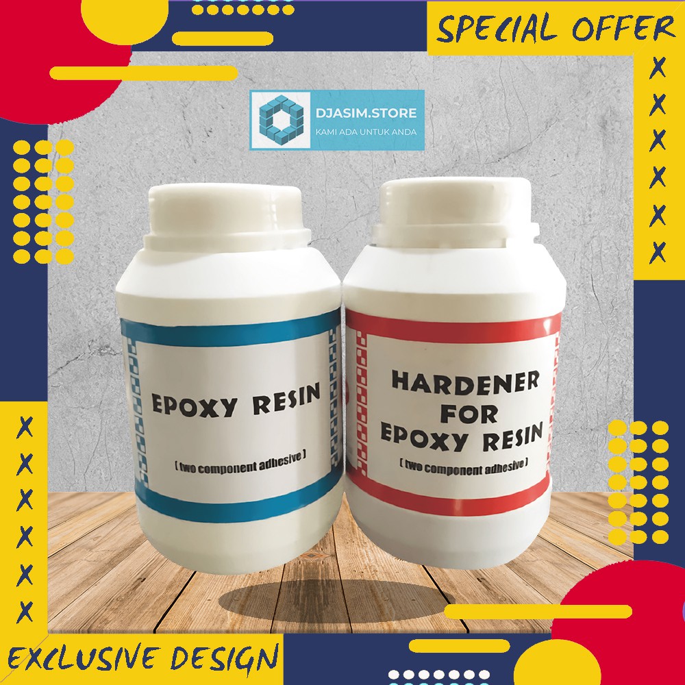 Jual LEM EPOXY RESIN SK SET 2 DUA KOMPONEN ADHESIVE RESIN MULTI FUNGSI ...