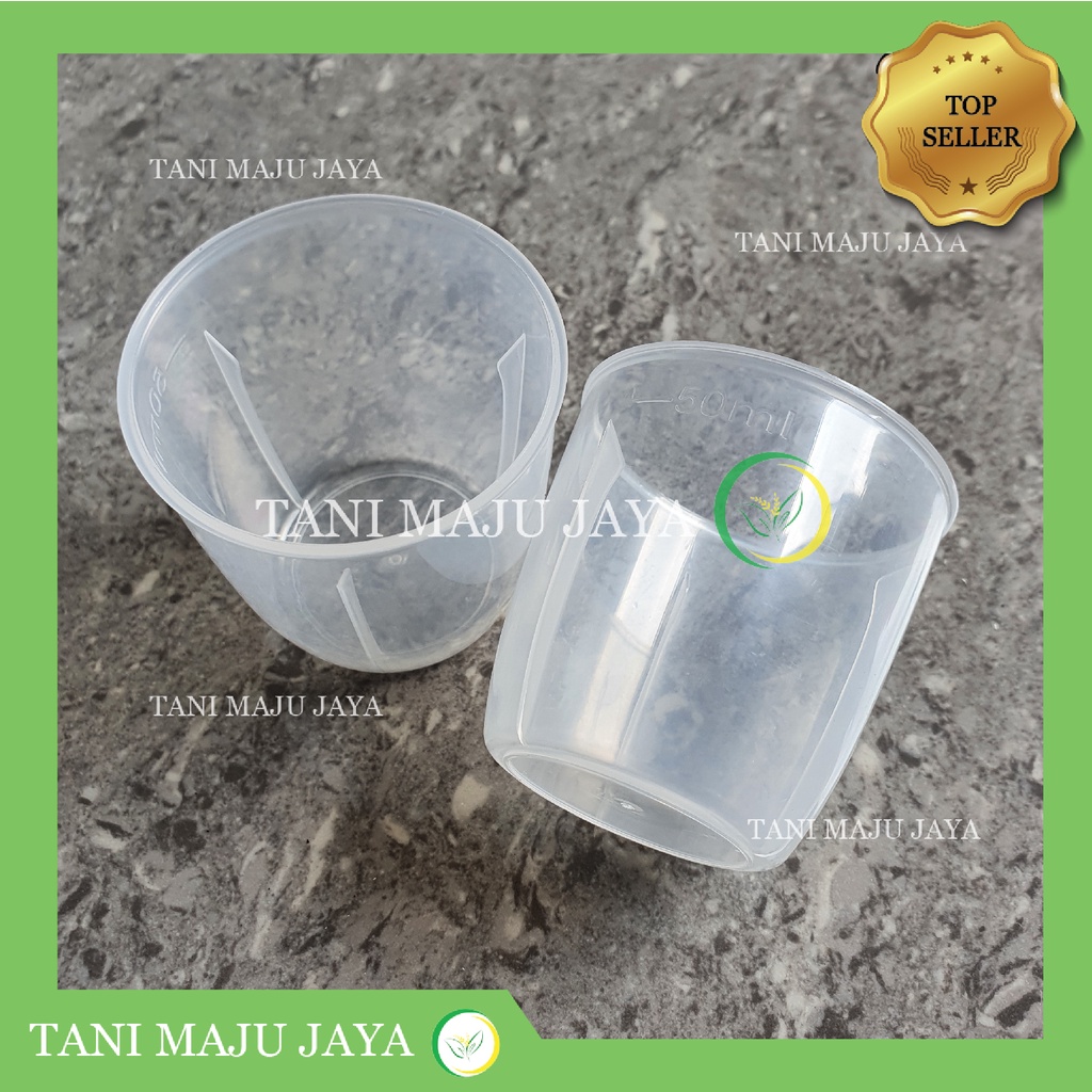 Jual Gelas Takar Alat Takar 50 ml Tutup Botol Cawan Ukur Cairan ...