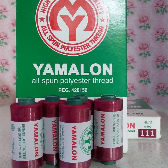 Jual Benang jahit yamalon merah maroon | Shopee Indonesia