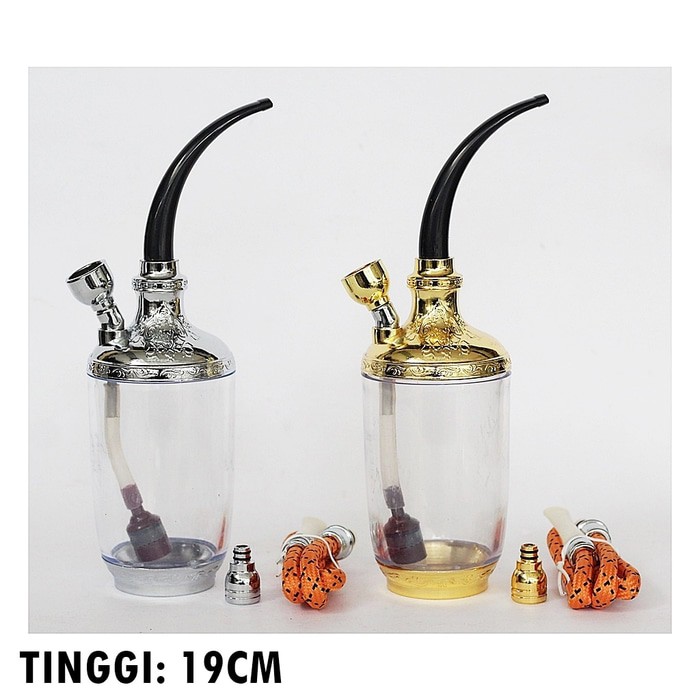 Jual Pipa Filter Rokok Air CD-908 Silver/Water Pipe/ Pipa Cangklong ...
