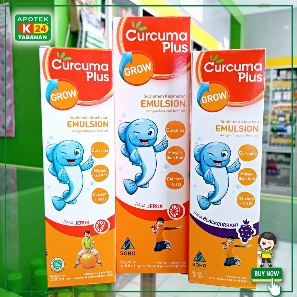 Jual CURCUMA PLUS GROW EMULSION / Vitamin Anak Indonesia|Shopee Indonesia