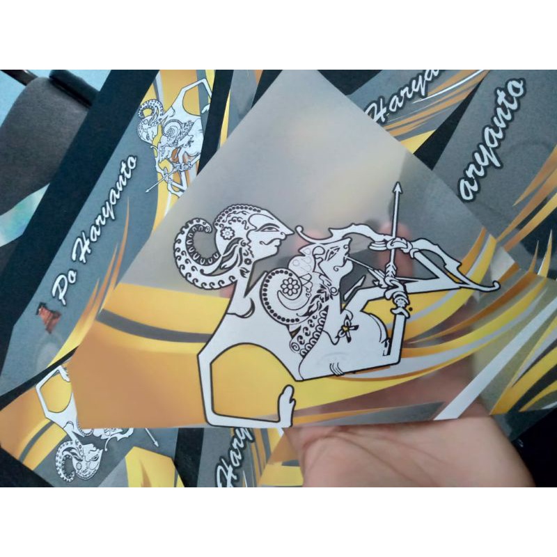 Jual striping sticker transparan po haryanto wayang honda all vario new ...