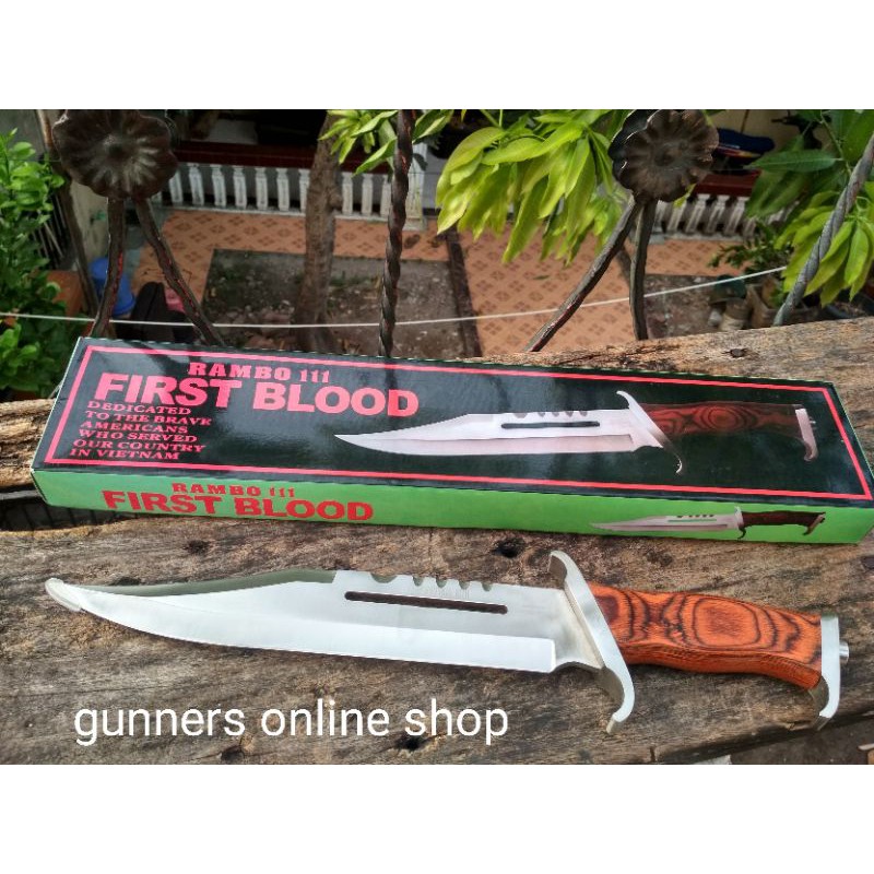 Jual Pisau Berburu survival outdoor Rambo III SURVIVAL KIT PERALATAN ...